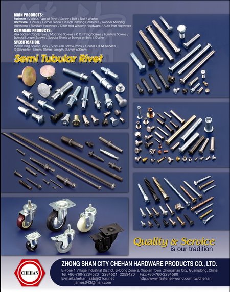 ZHONG SHAN CITY CHEHAN HARDWARE PRODUCTS CO.,LTD.-China Fastener Info